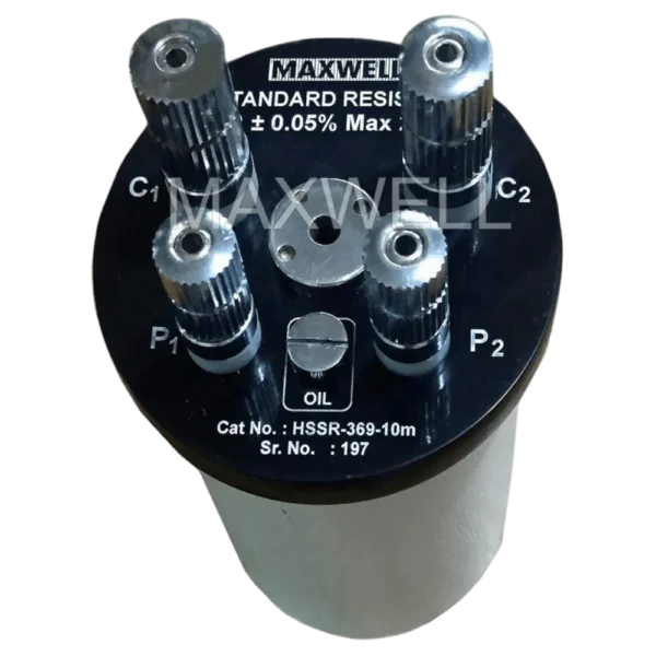 High Stability Standard Resistor 0.1 mΩ | Precision Low-Ohm Oil-Filled ...